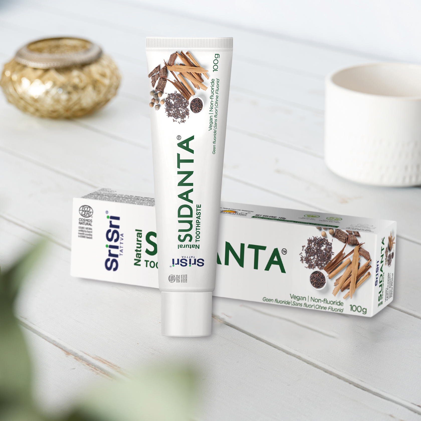 ECOCERT Sudanta Toothpaste 100g | Ayurvedic Dental Care - Sri Sri ...